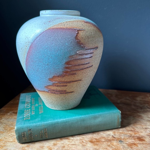 Art Pottery | Accents | Vintage Studio Art Pottery Vase Drip Glazed ...